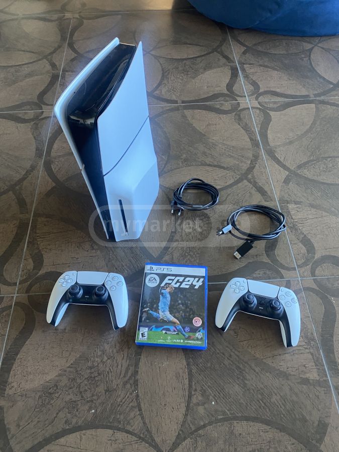 PS5 Slim Disk Version + 2 Controller + FC24 | მეორადი და ახალი ნივთების ყიდვა-გაყიდვის პლატფორმა ...