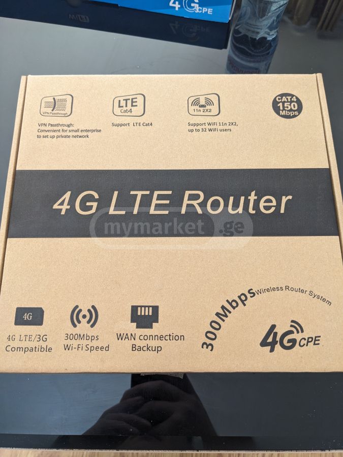 Wifi როუტერი სიმ ბარათიანი 4G LTE Router with sim card | მეორადი და ...