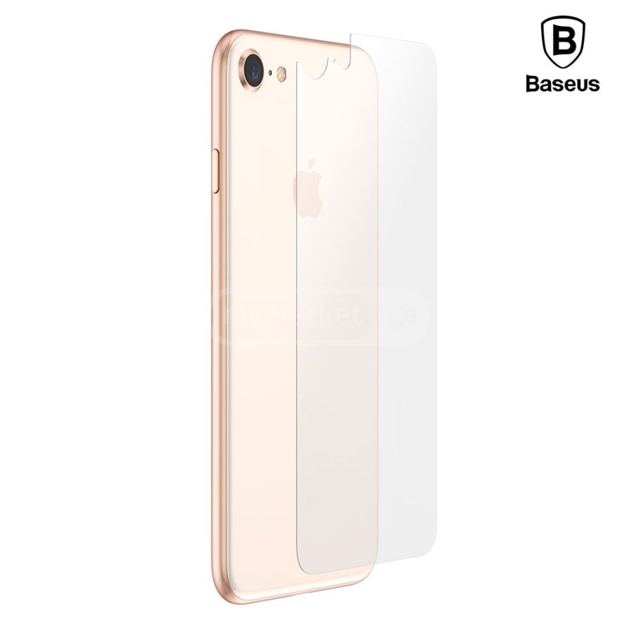 Baseus Transparent Back Glass Film 0.3mm For iPhone 8 Transp ...