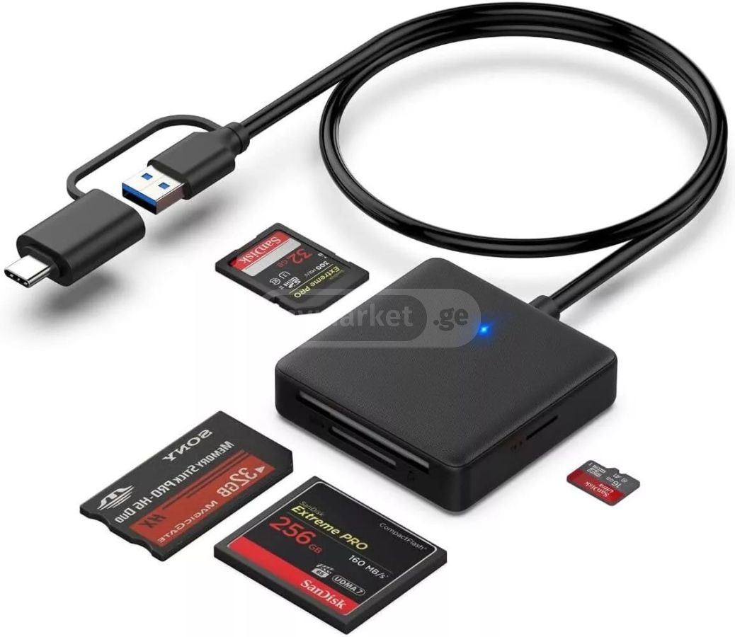 SALE CARD READER COMPACT FLASH SD MicroCD USA NEW | მეორადი და ახალი ...
