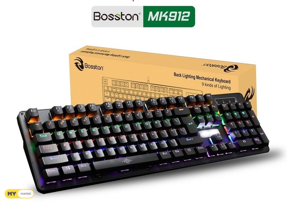 Mechanical keyboard Red Switch Bosston MK912 და BIOJEE B104 | მეორადი ...